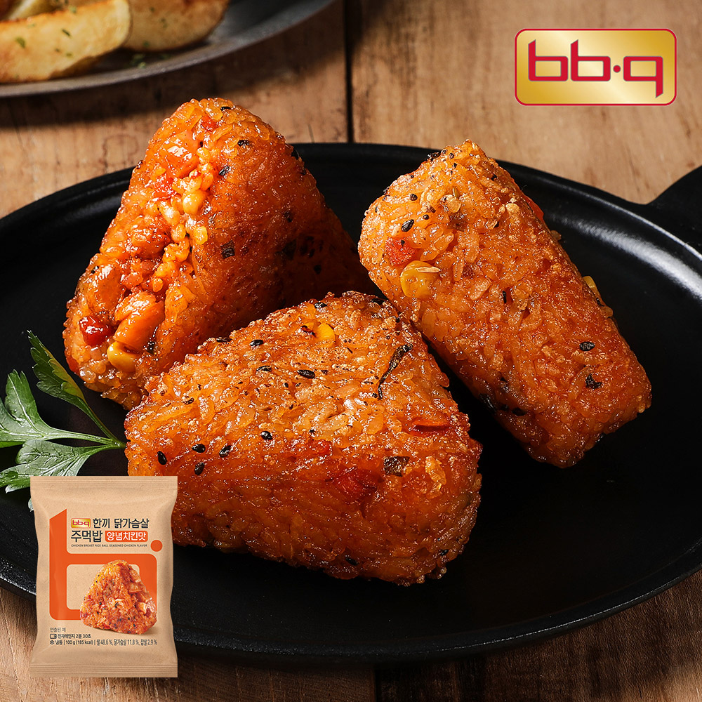 SK매직몰 | BBQ 한끼 닭가슴살 주먹밥 양념치킨맛 9팩 B00000016